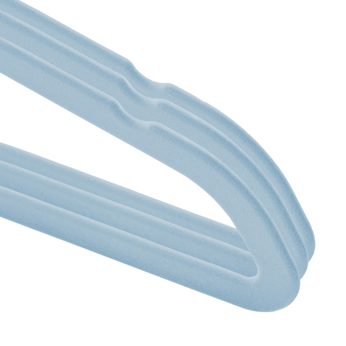 100 Velvet 14" Kid's Hangers - Light Blue – Casafield.com
