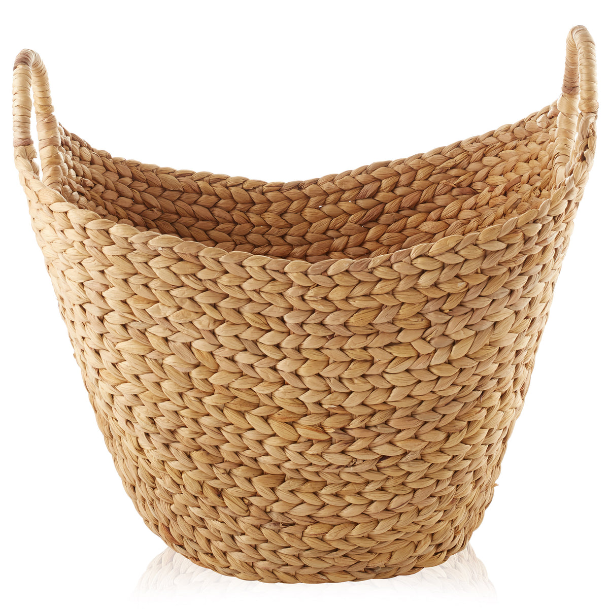 Large Water Hyacinth Boat Basket with Handles – Casafield.com